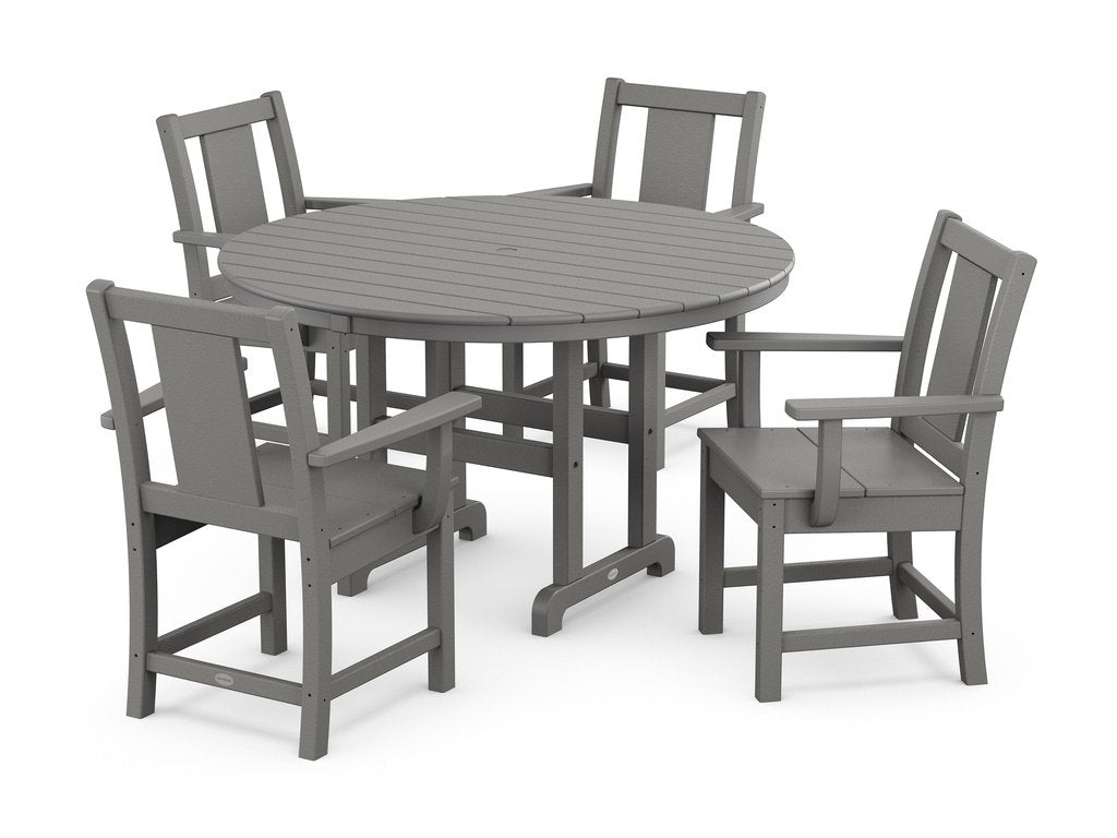 Prairie 5-Piece Round Farmhouse Dining Set | Retreat Home Furniture